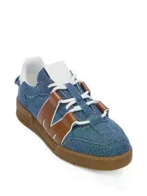 Moschino M-patch Denim Sneakers