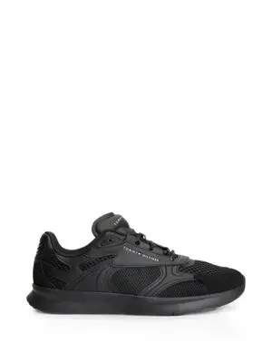 Tommy Hilfiger Mesh-panelled Lace-up Sneakers - Black