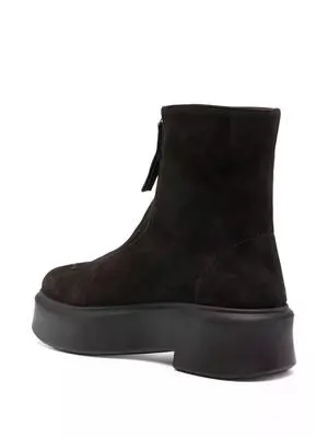 THE ROW Zipped Boots I - Brown