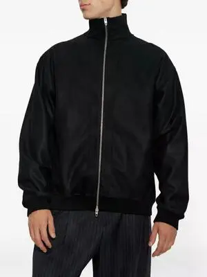 JIL SANDER High-neck Zip-up Jacket - Black