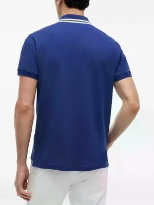 Tommy Hilfiger Logo-embroidered Striped-trim Polo Shirt