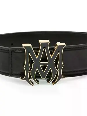 Amiri Logo Leather Belt