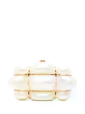Cult Gaia Bolla Pearl-effect Clutch Bag - Neutrals