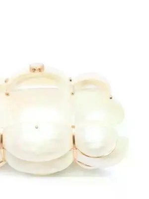 Cult Gaia Bolla Pearl-effect Clutch Bag - Neutrals