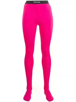 TOM FORD Logo-waistband Leggings - Pink