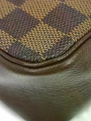 LOUIS VUITTON 2002 Trousse Makeup Damier Mini Bag - Brown
