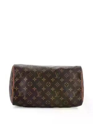 LOUIS VUITTON Speedy Handbag Monogram Canvas 30 Satchel - Brown