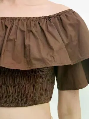 GAUDI Off-the-shoulder Ruffled Top