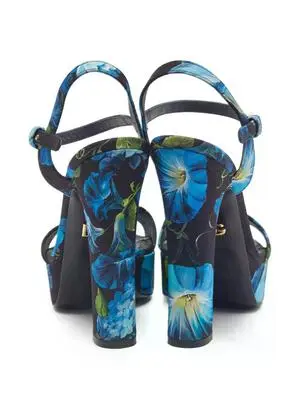 Dolce & Gabbana Keira Floral Platform Sandals