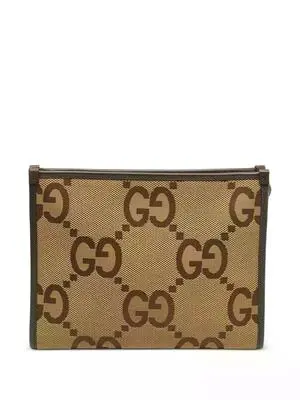Gucci Jumbo Clutch Bag - Brown