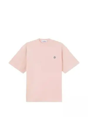 Stone Island Logo-patch T-shirt - Pink