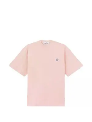 Stone Island Logo-patch T-shirt - Pink