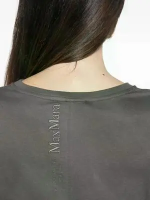 Max Mara Smmfumetto Crew Neck Long-sleeve Top - Grey