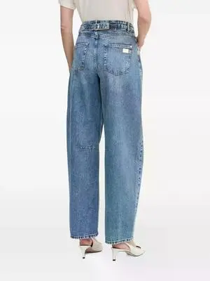 GAUDI Cinched-back Wide-leg Jeans