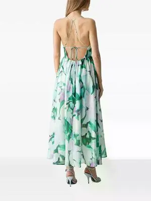 Bardot Arletha Floral-print Open-back Maxi Dress