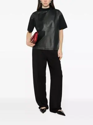 Max Mara Mstsegale Short-sleeve Leather T-shirt