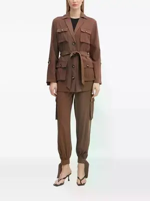 GAUDI Belted Multi-pocket Jacket