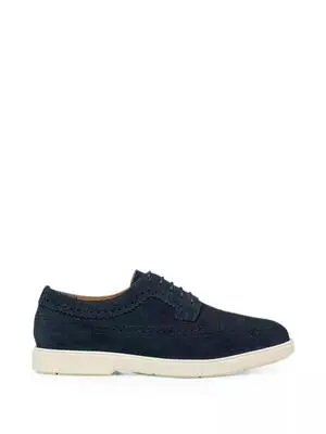 Geox Spherica Ec17 Brogue Detailing Oxford Shoes - Blue