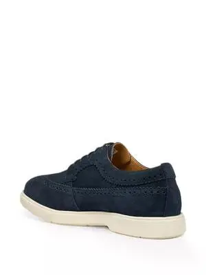 Geox Spherica Ec17 Brogue Detailing Oxford Shoes - Blue