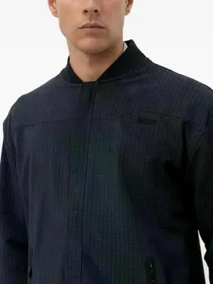 BOSS Terrace Check-pattern Bomber Jacket
