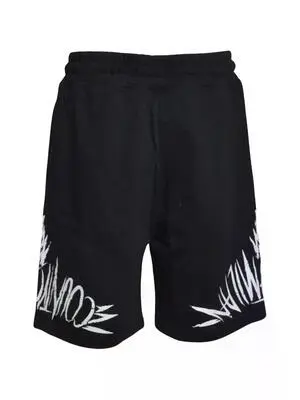 COUNTY OF MILAN Logo-print Drawstring Shorts - Black
