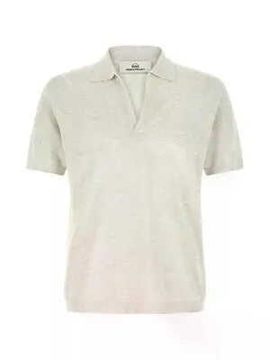 RIVIERA Open Collar Polo Shirt - Neutrals