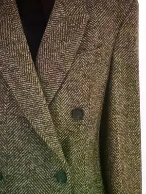 Brunello Cucinelli Double-breasted Herringbone Coat