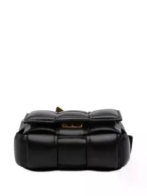 Bottega Veneta Candy Nappa Intrecciato Padded Cassette Crossbody Bag - Black