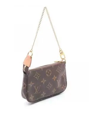 LOUIS VUITTON 2020 Monogram Mini Pochette Accessoires Handbag - Brown