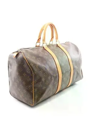LOUIS VUITTON 2005 Monogram Keepall 45 Travel Bag - Brown