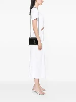 Saint Laurent Small Grain De Poudre Monogram Kate Crossbody Bag