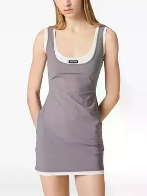 Miu Miu Stretch Jersey Mini-dress - Grey