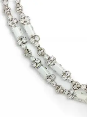 Alessandra Rich Crystal-embellished Layered Necklace