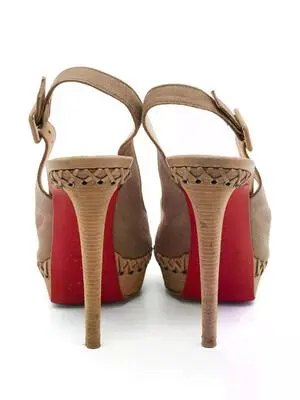 CHRISTIAN LOUBOUTIN Lady Indiana Slingback Platform Sandals