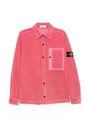Stone Island Corduroy-texture Chest-pocket Shirt