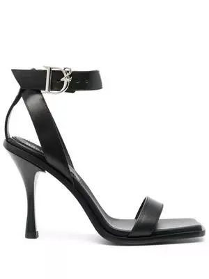 Dsquared2 Buckle 100mm Leather Sandals - Black