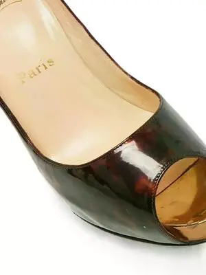 CHRISTIAN LOUBOUTIN Very Privé Peep-toe Sandals - Brown
