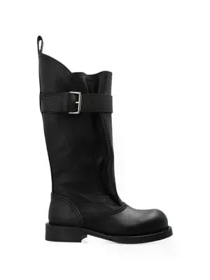 IRO PARIS Buckled Leather Boots - Black