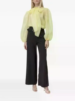 SIMONA CORSELLINI Belted-waist Straight Trousers