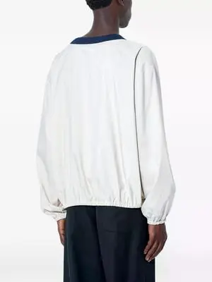 Miu Miu Logo-patch V-neck Sweater