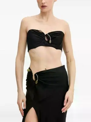 Bardot Dylan Embellished Bandeau Top - Black