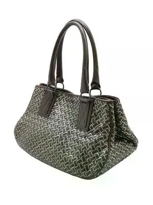 Bottega Veneta Metallic Nappa Intrecciato Handbag