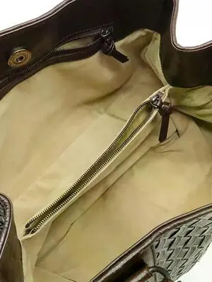 Bottega Veneta Metallic Nappa Intrecciato Handbag