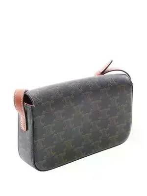 Celine 2010-2026 Triomphe Coated Canvas Claude Shoulder Bag