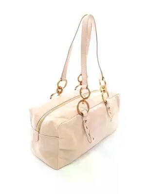 Prada 2025 Medium Leather Dangle Top Handle Bag Shoulder Bag