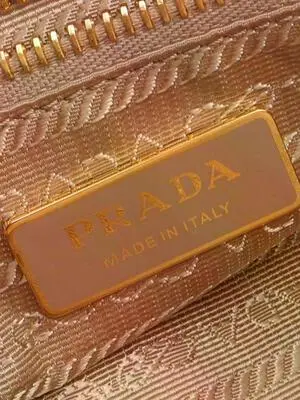 Prada 2025 Medium Leather Dangle Top Handle Bag Shoulder Bag
