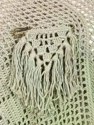 CHIARA IS Fringe-trim Knitted Shawl