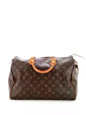 LOUIS VUITTON Speedy Handbag Monogram Canvas 30 Satchel - Brown