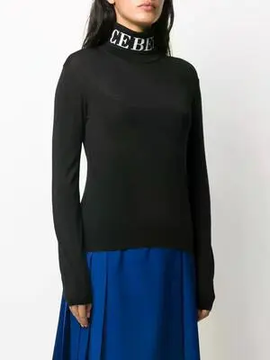 Iceberg Logo Intarsia Virgin Wool Jumper