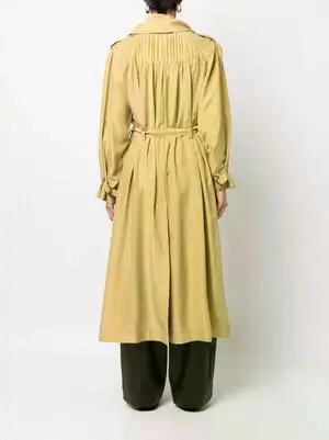 Alberta Ferretti Shawl-lapels Silk Trench Coat
